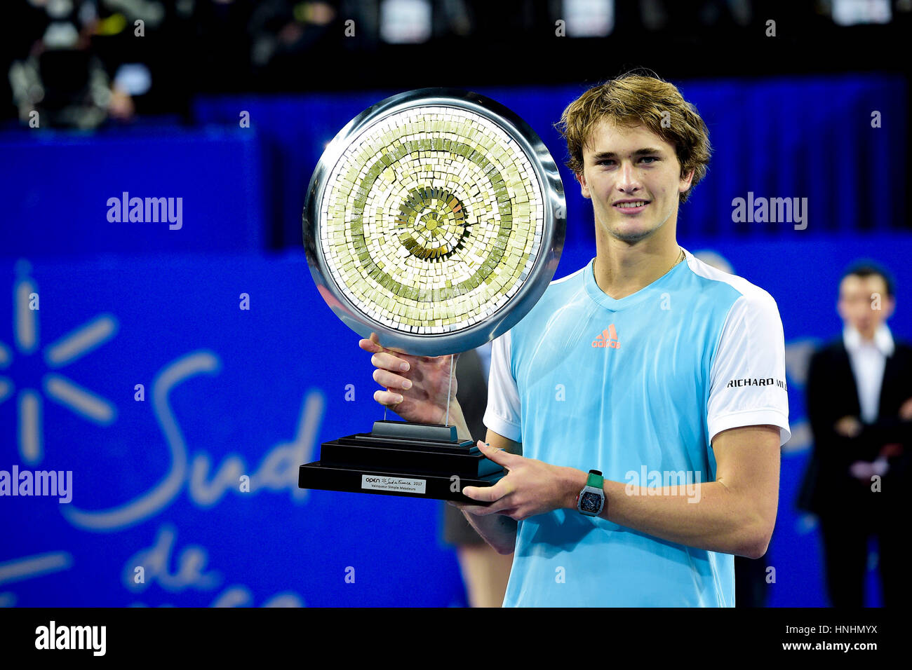 February 12th 2017, Montpellier, France; Open de Sud tennis tournament ...