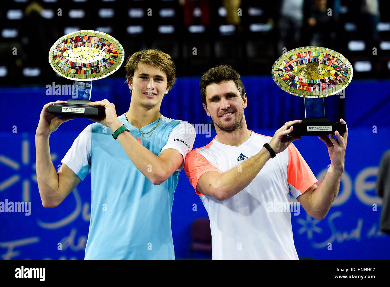 February 12th 2017, Montpellier, France; Open de Sud tennis tournament ...