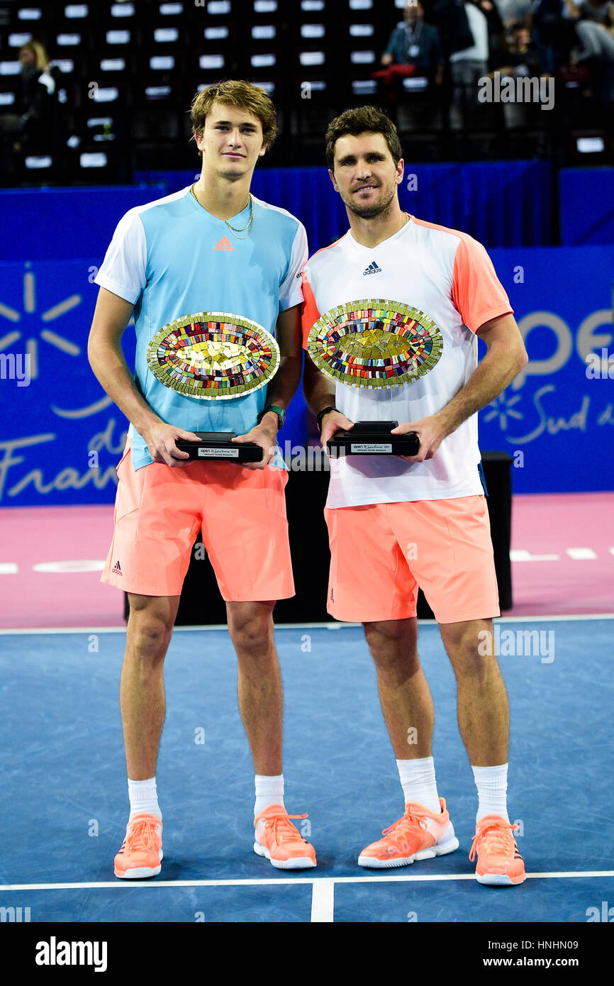 February 12th 2017, Montpellier, France; Open de Sud tennis tournament ...