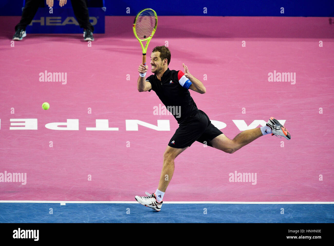 February 12th 2017, Montpellier, France; Open de Sud tennis tournament ...