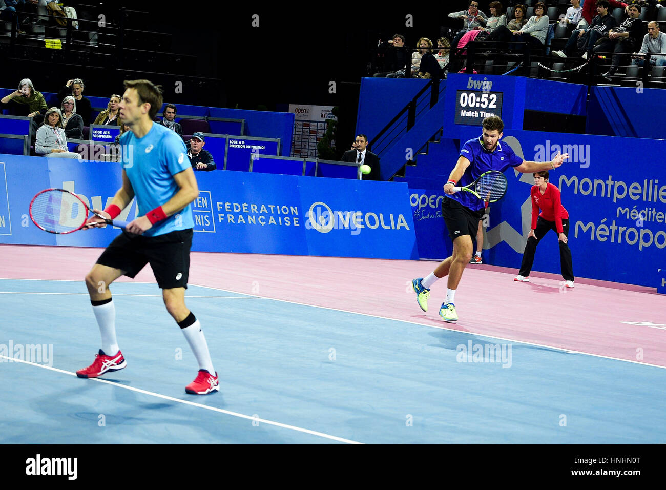 February 12th 2017, Montpellier, France; Open de Sud tennis tournament ...