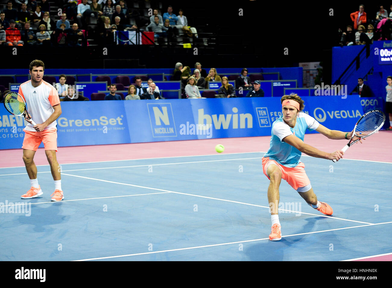 February 12th 2017, Montpellier, France; Open de Sud tennis tournament ...