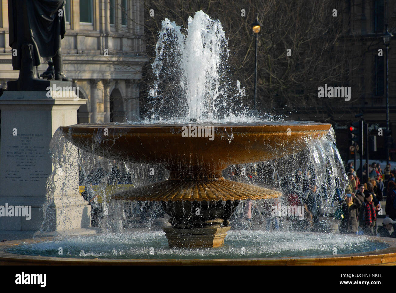 London, UK. 13th Feb, 2017. UK Weather. Cold clear day in Trafalgar ...