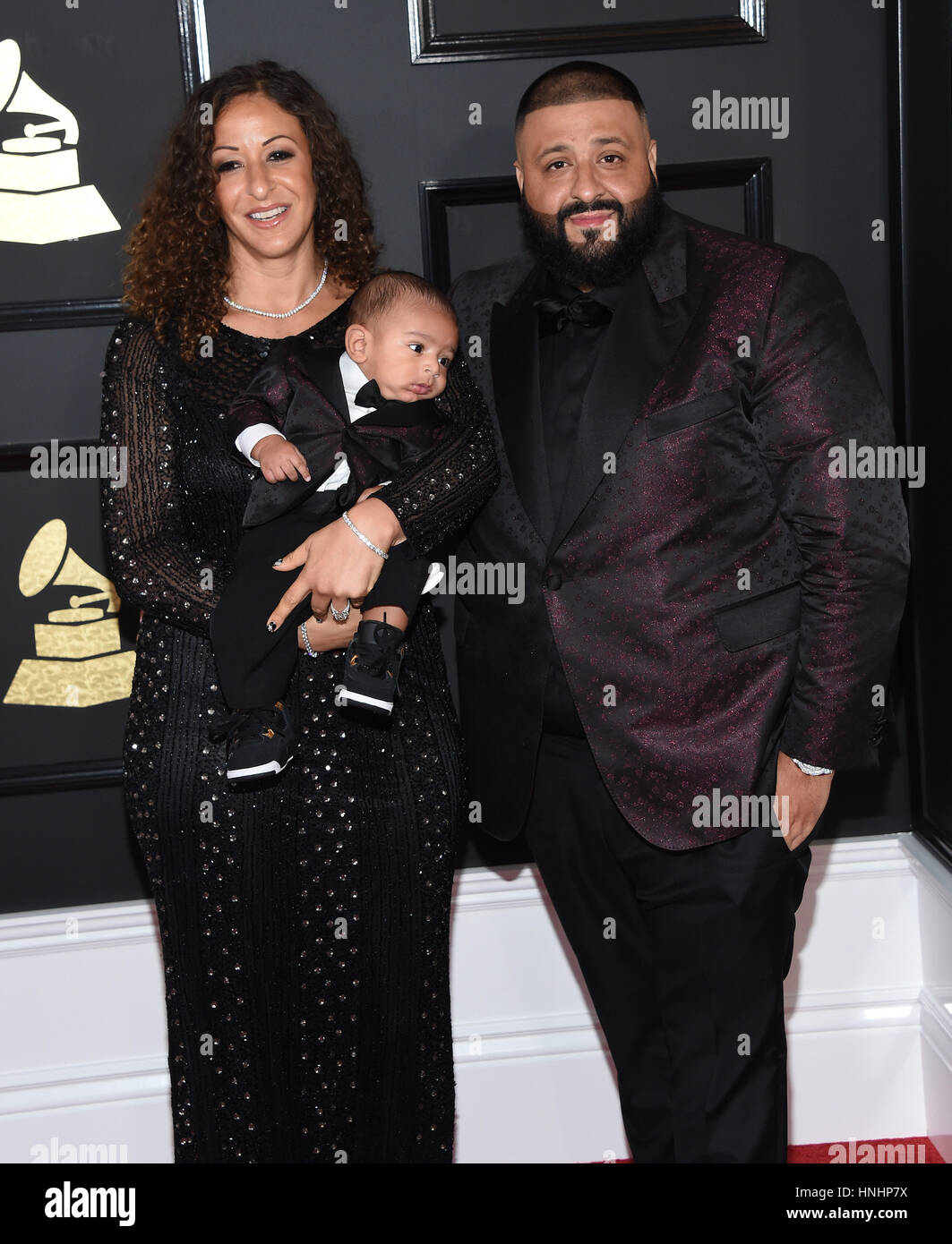 Los Angeles, California, USA. 12th Feb, 2017. DJ Khaled and Nicole Tuck ...