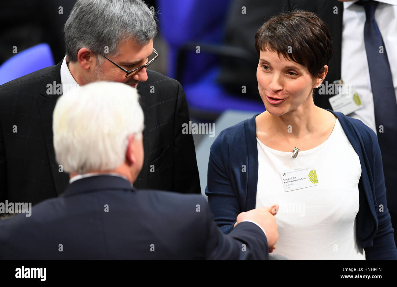Berlin, Germany. 12th Feb, 2017. AfD chairwoman Frauke Petry ...