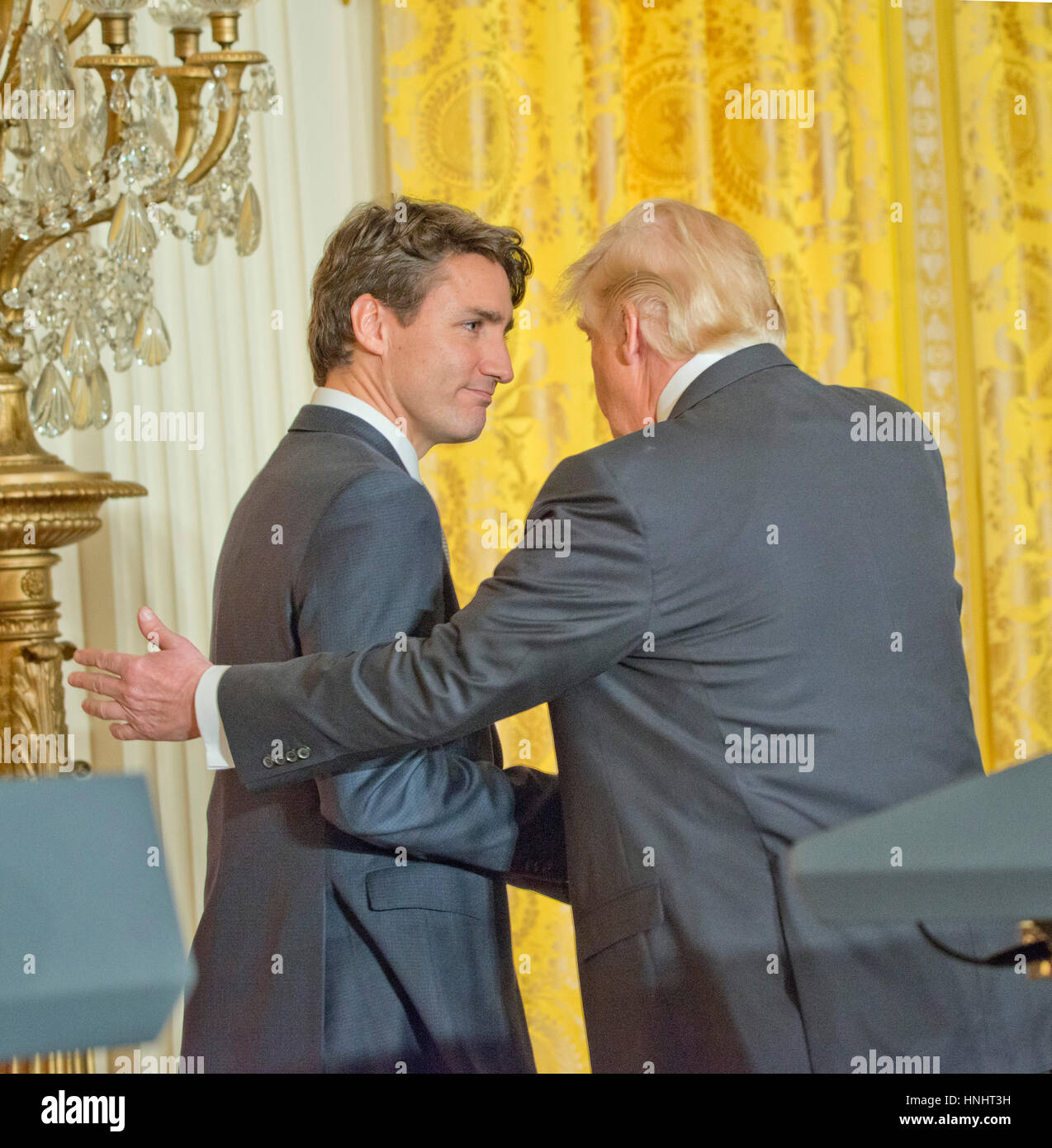 Justin trudeau and donald trump hi-res stock photography and images - Alamy