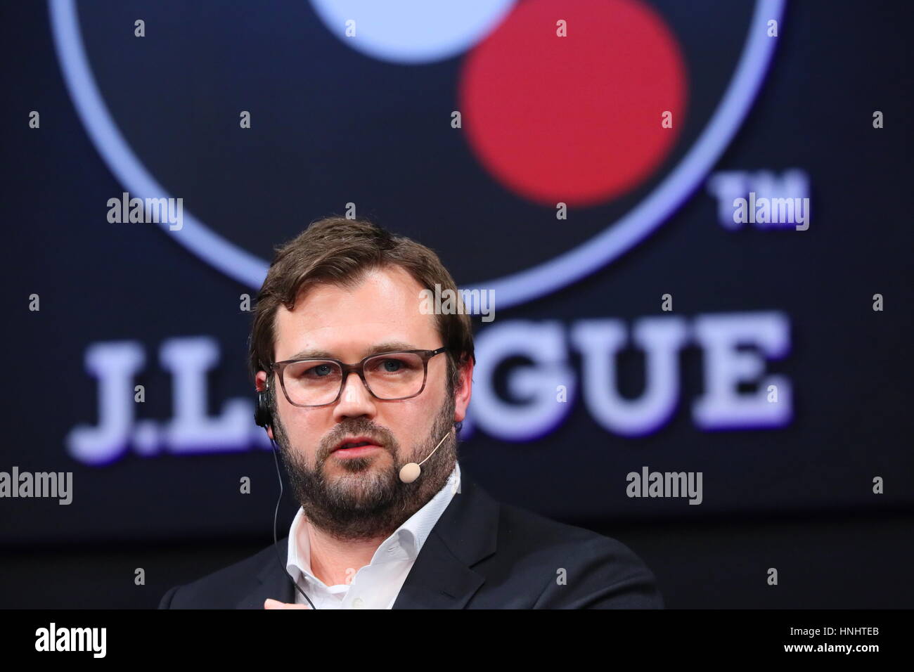 Tokyo, Japan. 13th Feb, 2017. DAZN CEO James Rushton Football/Soccer ...