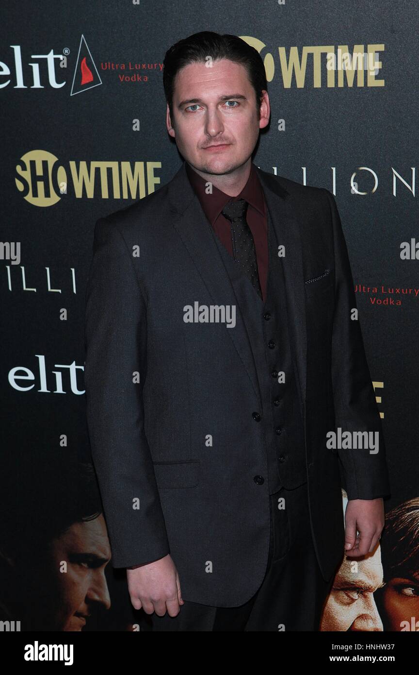 New York, NY, USA. 13th Feb, 2017. Toby Leonard Moore at Showtime's ...