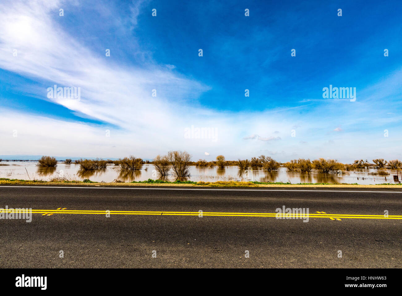 California, USA. 13th February 2017. Flooding in California in ...