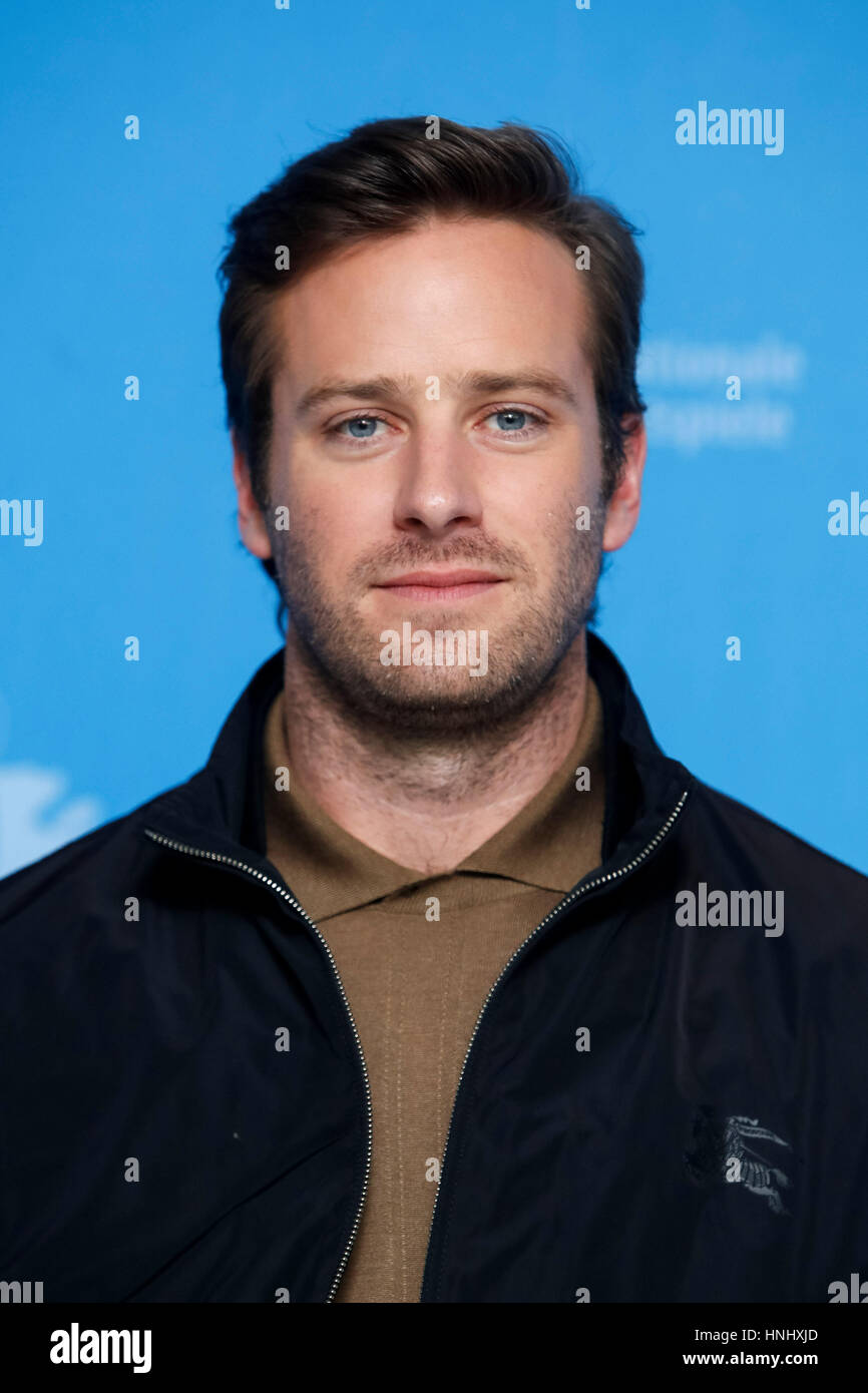 Berlin, Germany. 13th Feb, 2017. Actor Armie Hammer poses at the ...
