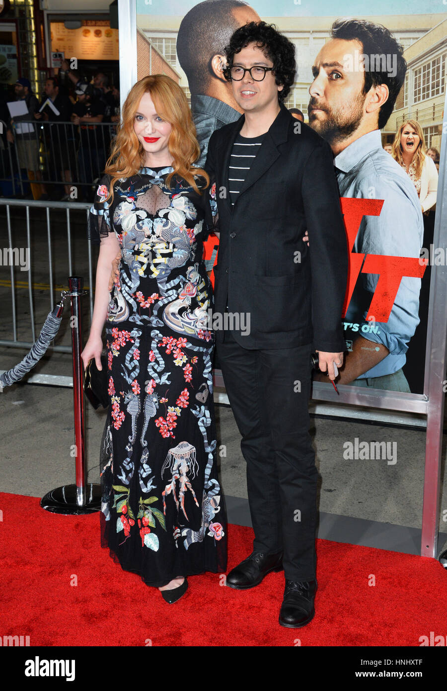 Los Angeles, USA. 13th Feb, 2017. Actress Christina Hendricks & husband ...