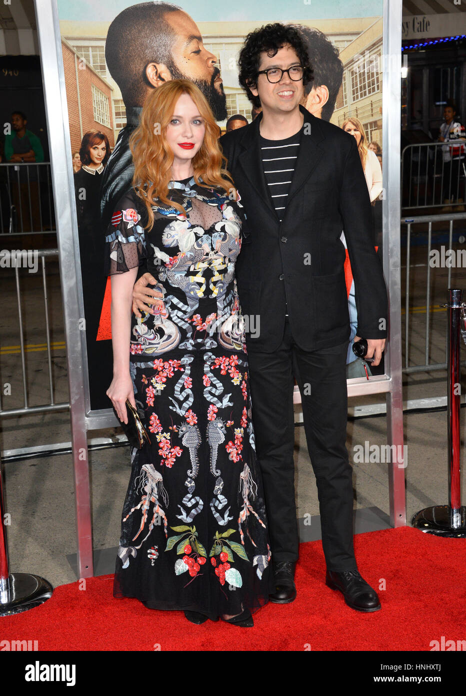 Los Angeles, USA. 13th Feb, 2017. Actress Christina Hendricks & husband ...
