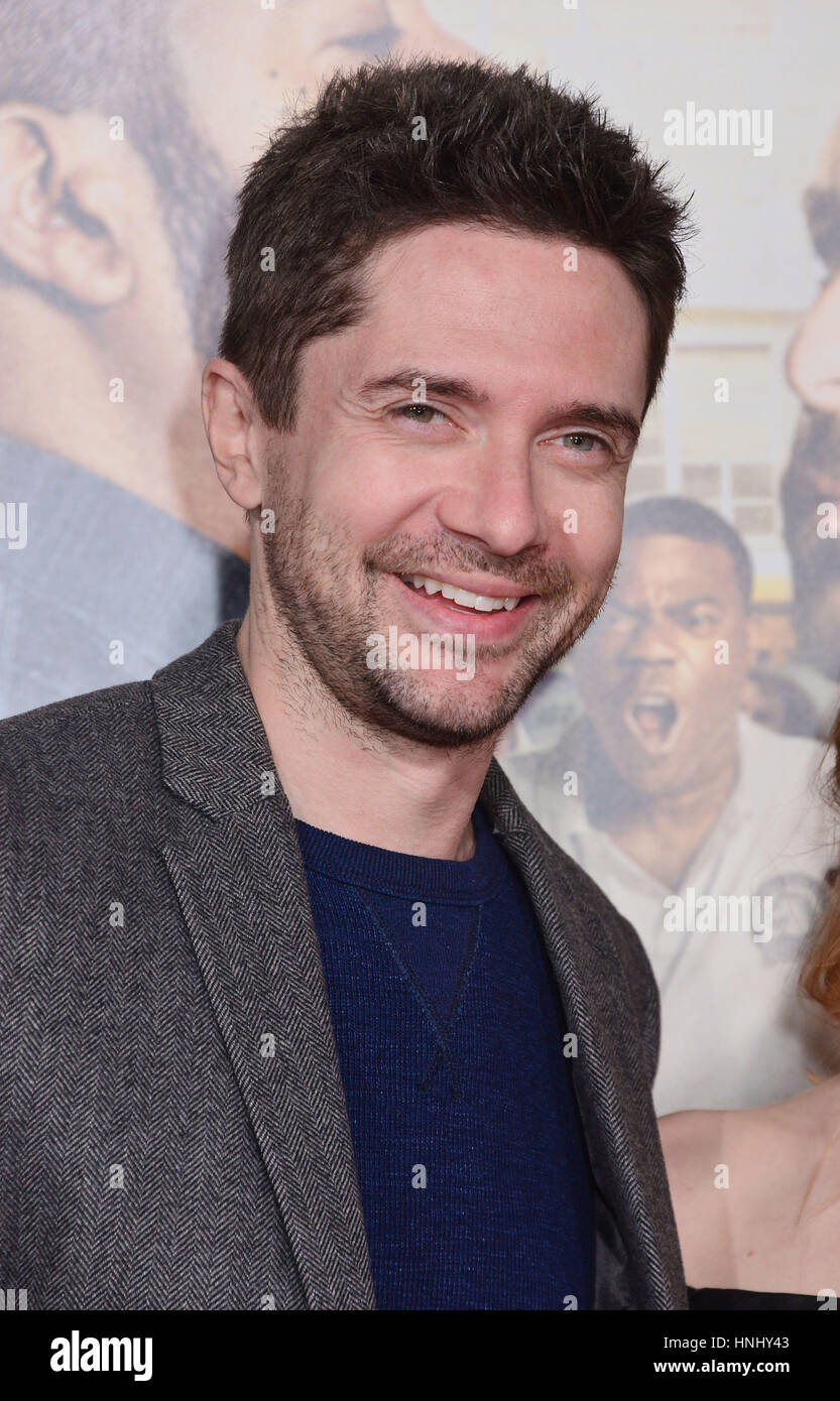Los Angeles, USA. 13th February 2017. Topher Grace 124 arriving at the ...
