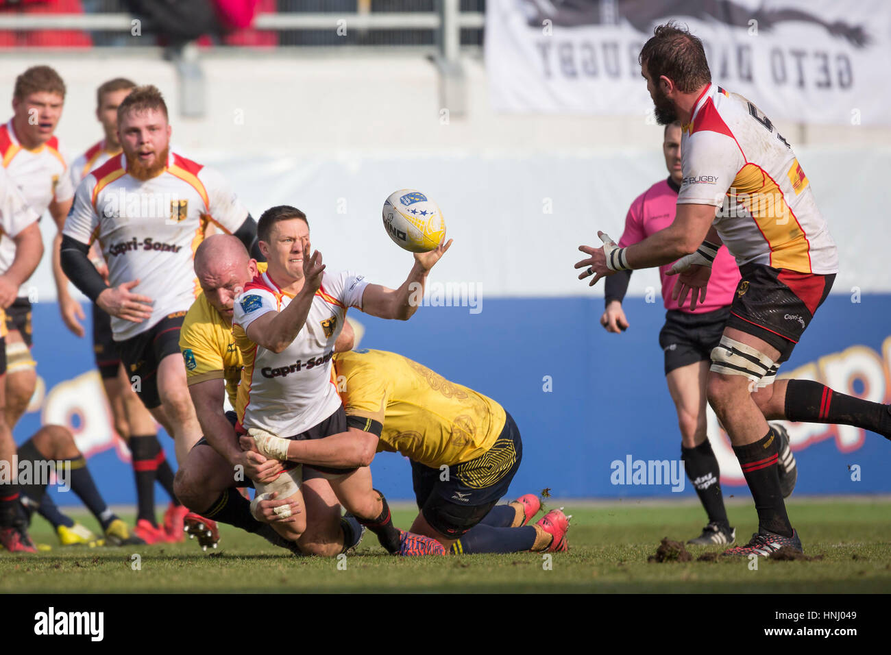 Tim Menzel (Germany, 9) against captain Mihaita Lazar (Romania, 1) in ...