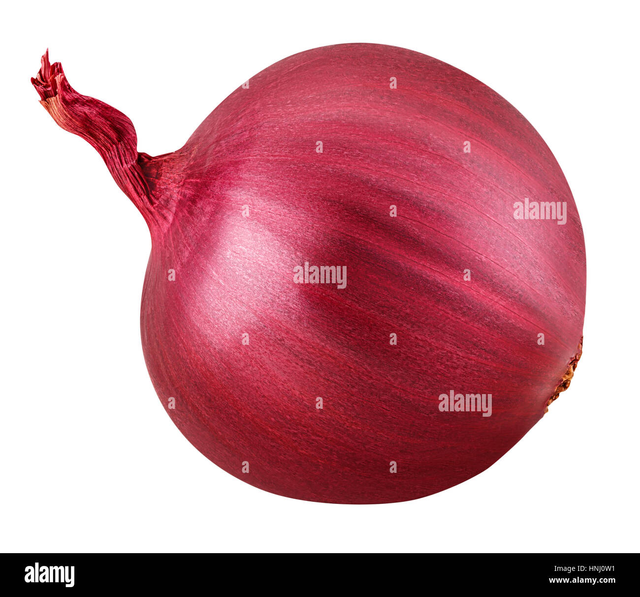 one bulb red onion isolated on white background clipping path Stock ...