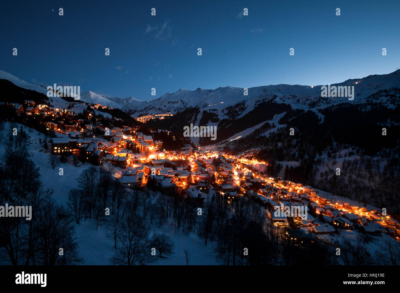 Resort meribel hi-res stock photography and images - Alamy