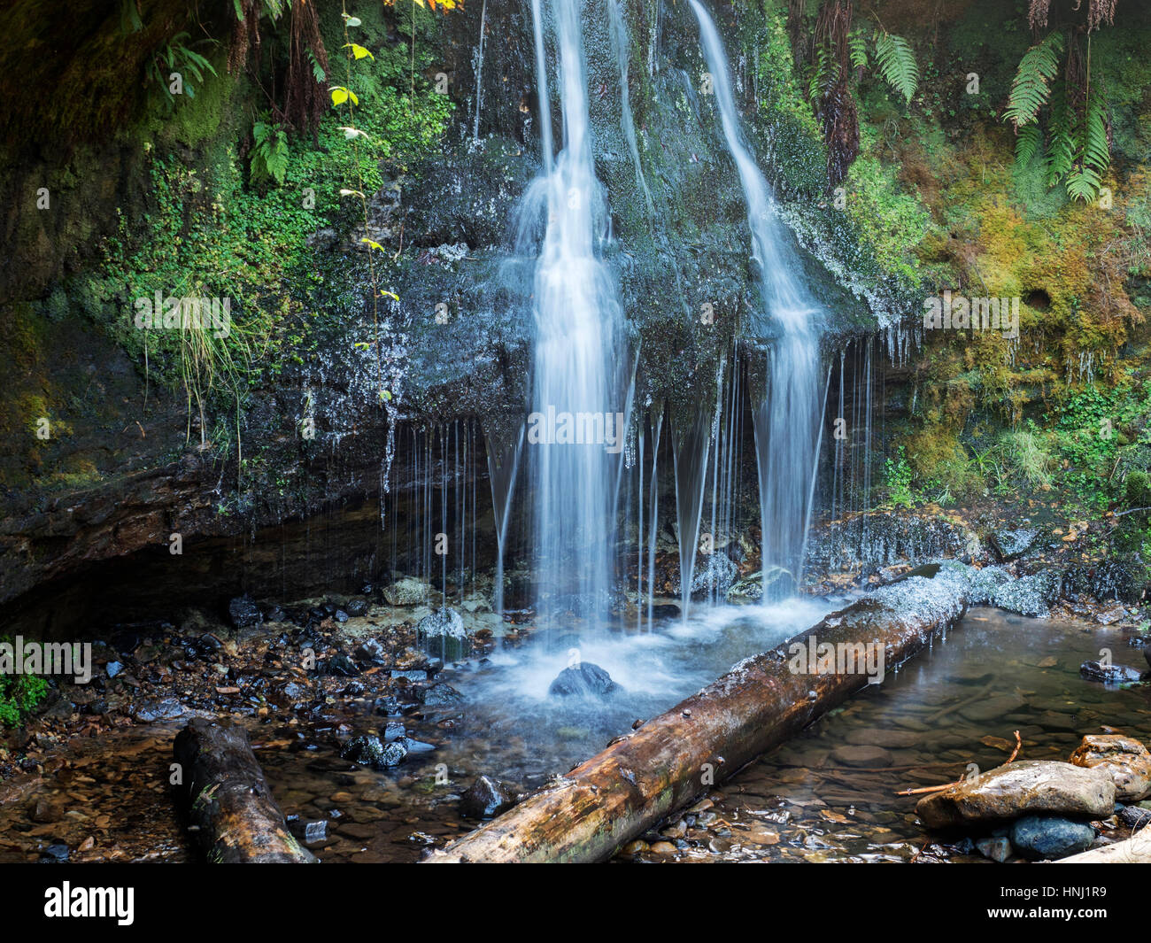 Waterfall in Maspie Den on the Falkland Estate Falkland Fife Scotland ...