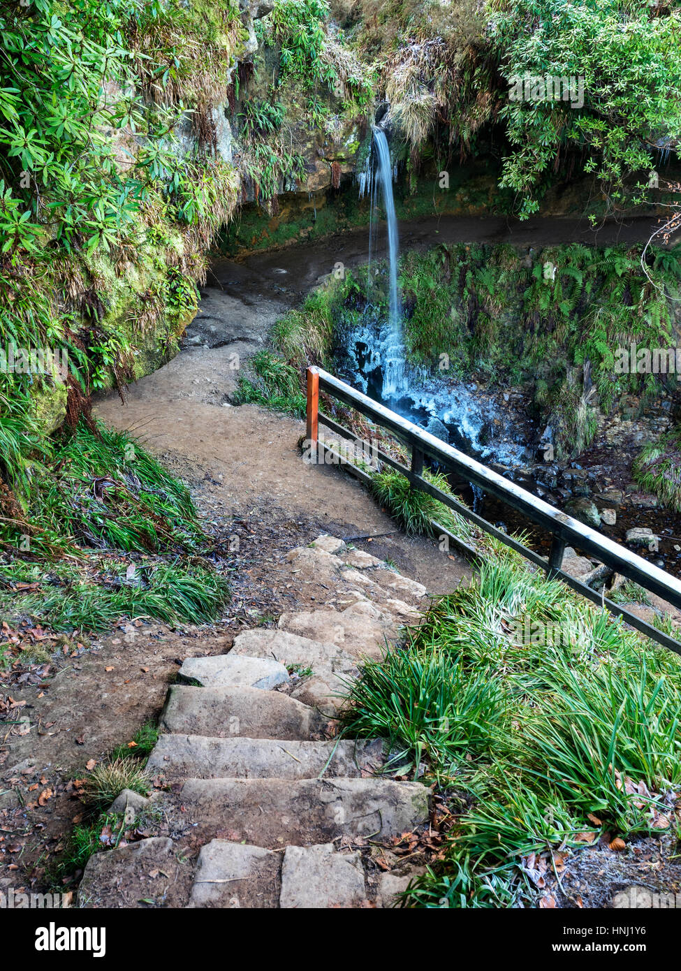 Footpath behind waterfall hi-res stock photography and images - Alamy