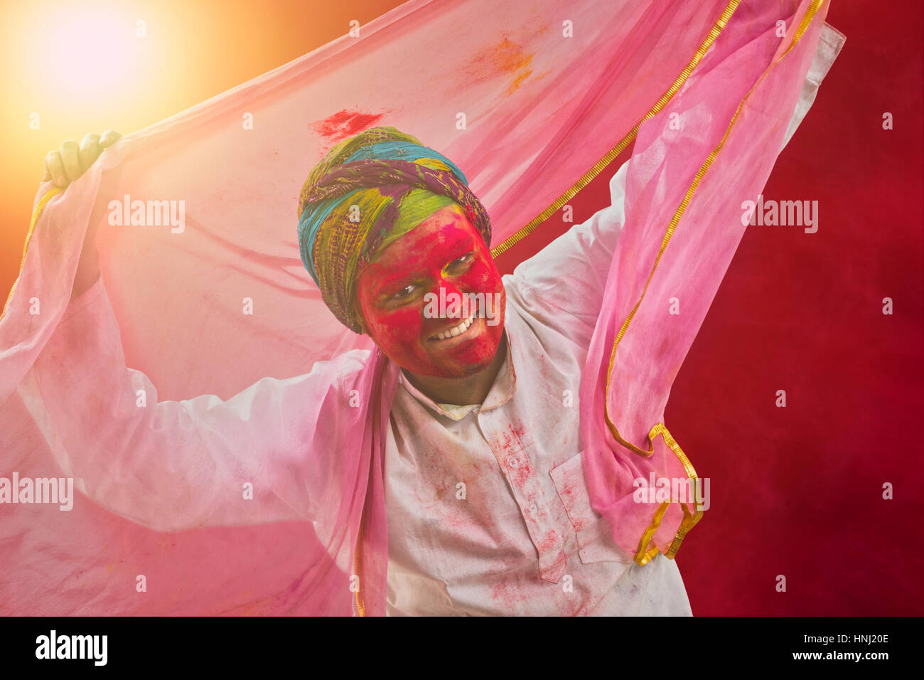 Indian man dancing looking camera hi-res stock photography and images ...