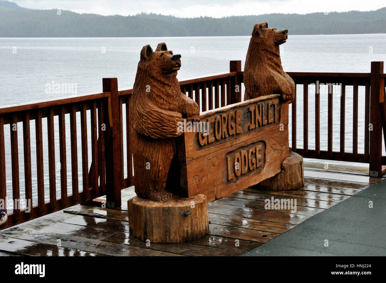 George inlet lodge near ketchikan, Alaska Stock Photo - Alamy