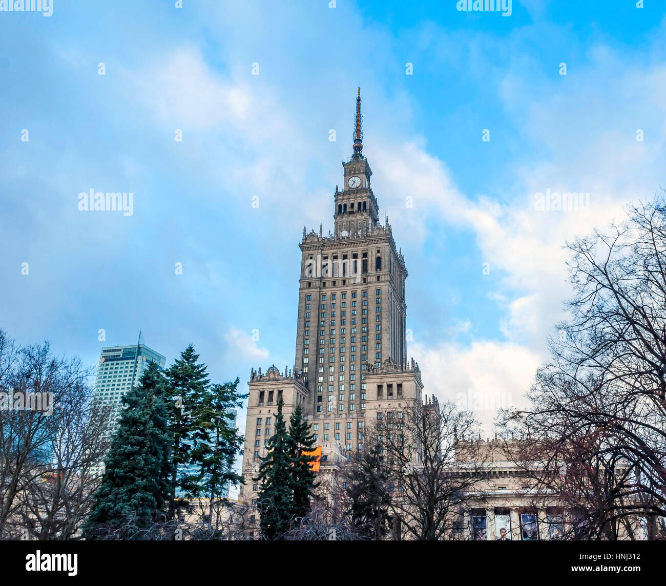 Palace of culture and science landmark of Warsaw Stock Photo - Alamy
