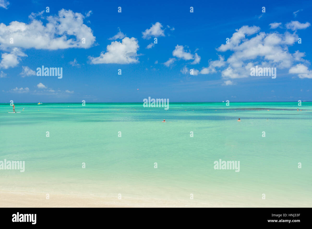 Aruba boat dock into the sea hi-res stock photography and images - Alamy