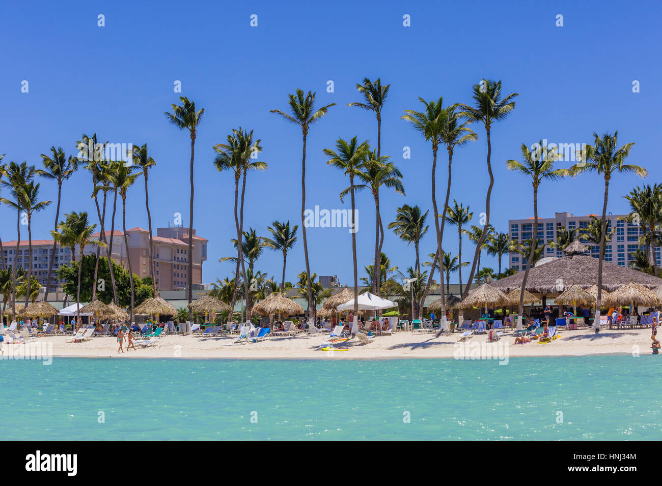 Aruba pier into the sea hi-res stock photography and images - Alamy