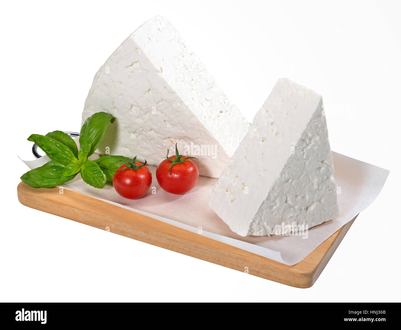 Feta Cheese(+clipping path Stock Photo - Alamy