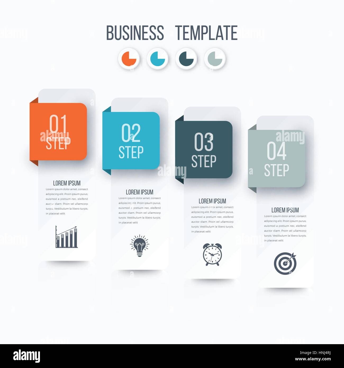 Vector illustration infographics four options. Stock vector Stock ...