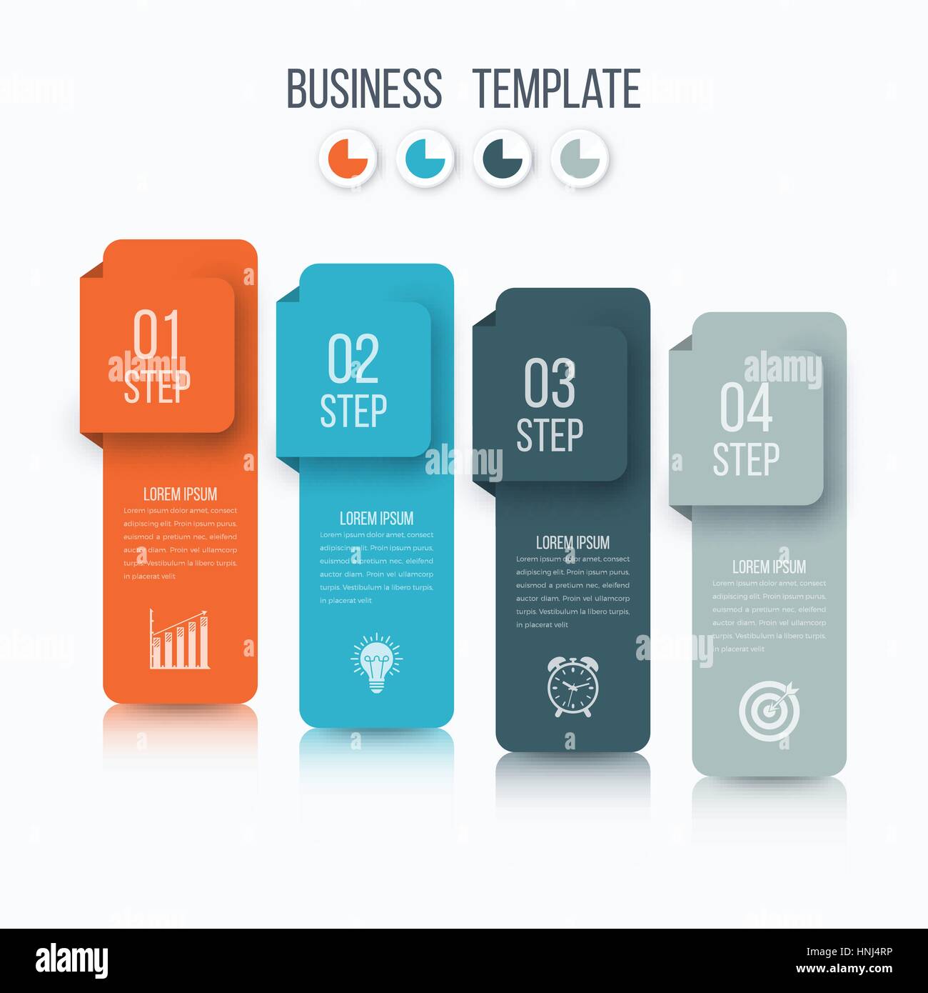 Vector illustration infographics four options. Stock vector Stock ...