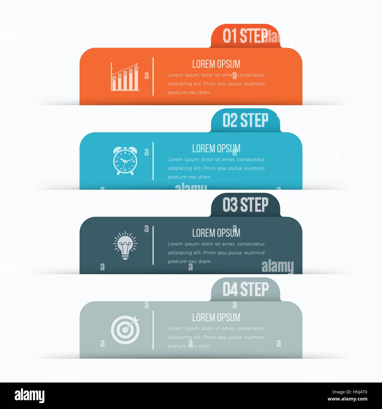 Vector illustration infographics four options. Stock vector Stock ...