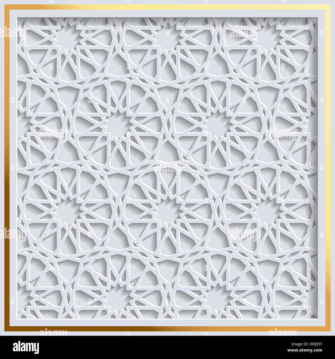 Beautiful islamic girih pattern background. Three dimensional like ...