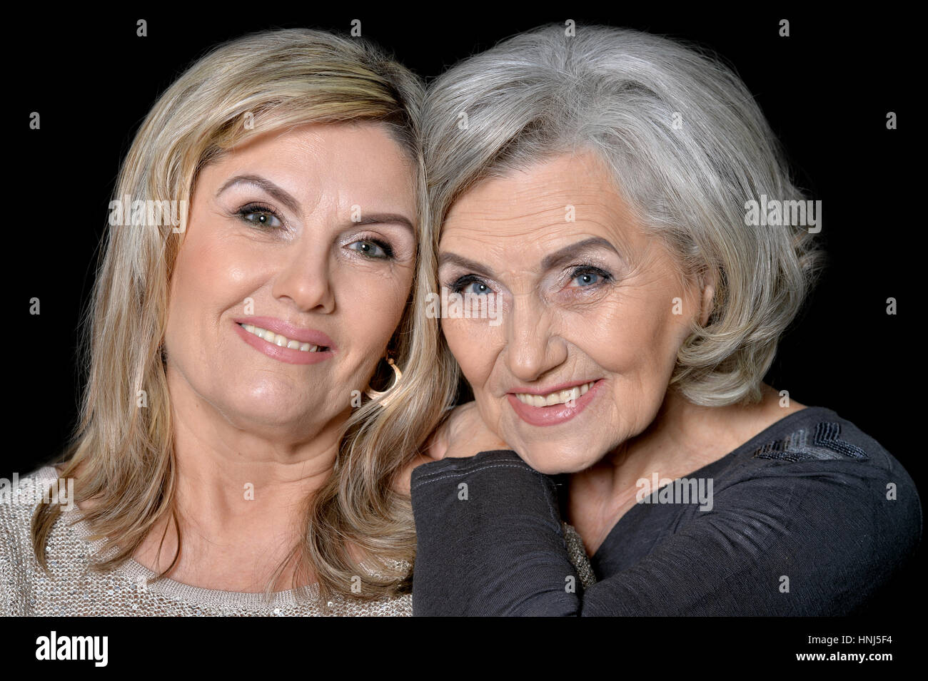 two beautiful senior women Stock Photo - Alamy