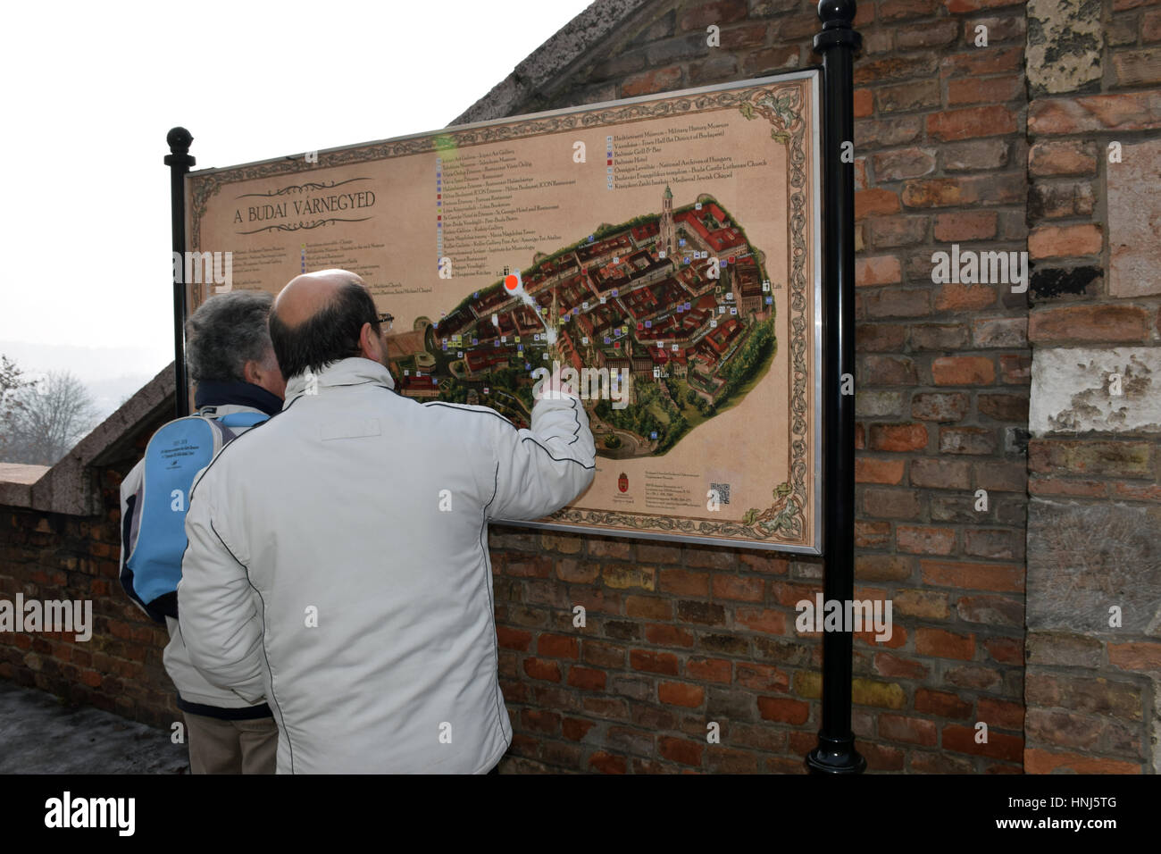 Buda hill tourist map hi-res stock photography and images - Alamy