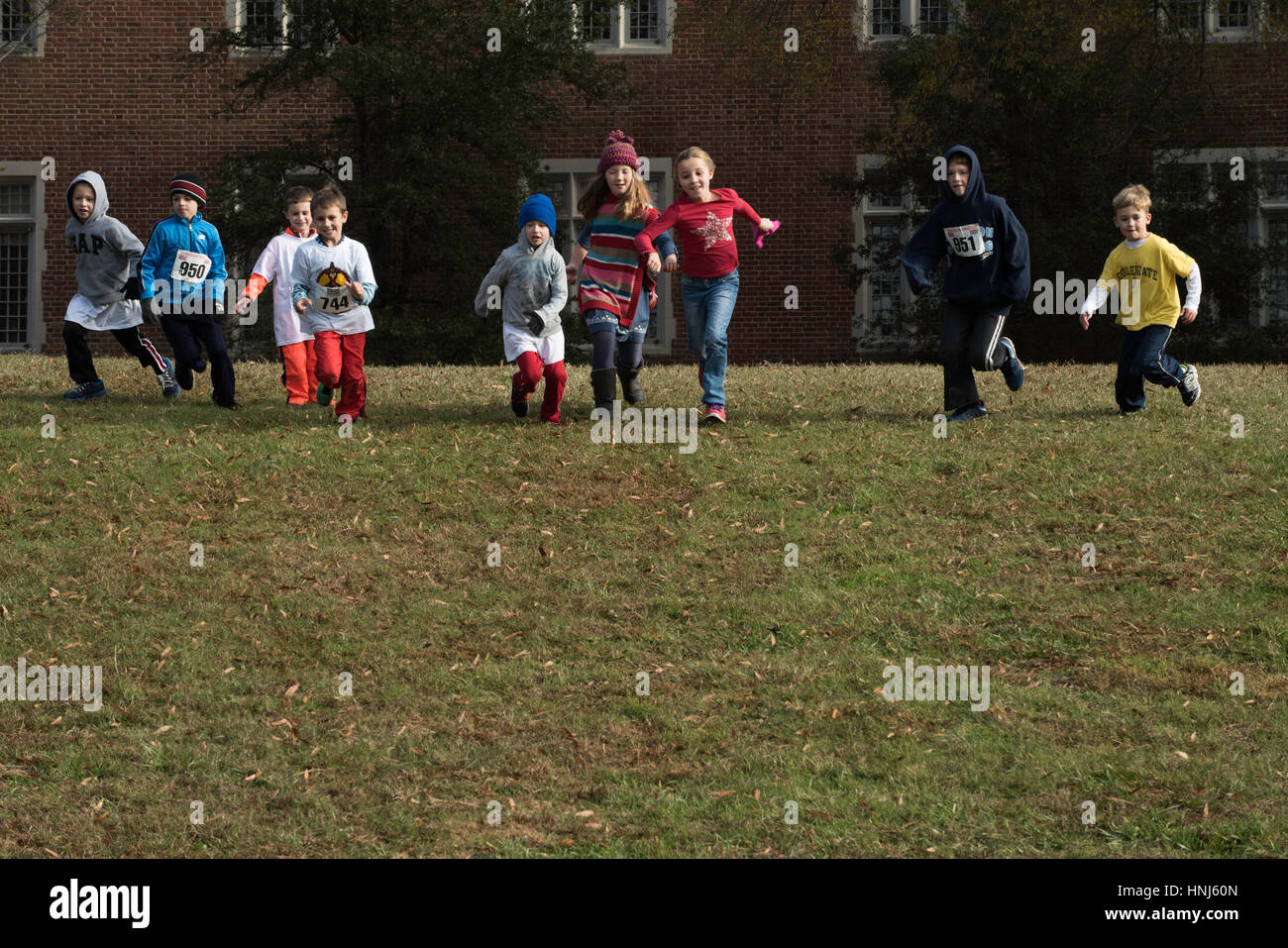 University of Richmond, VA. annual Thanksgiving Turkey Trot race Stock ...