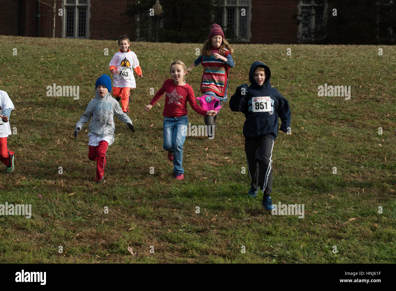 University of Richmond, VA. annual Thanksgiving Turkey Trot race Stock ...