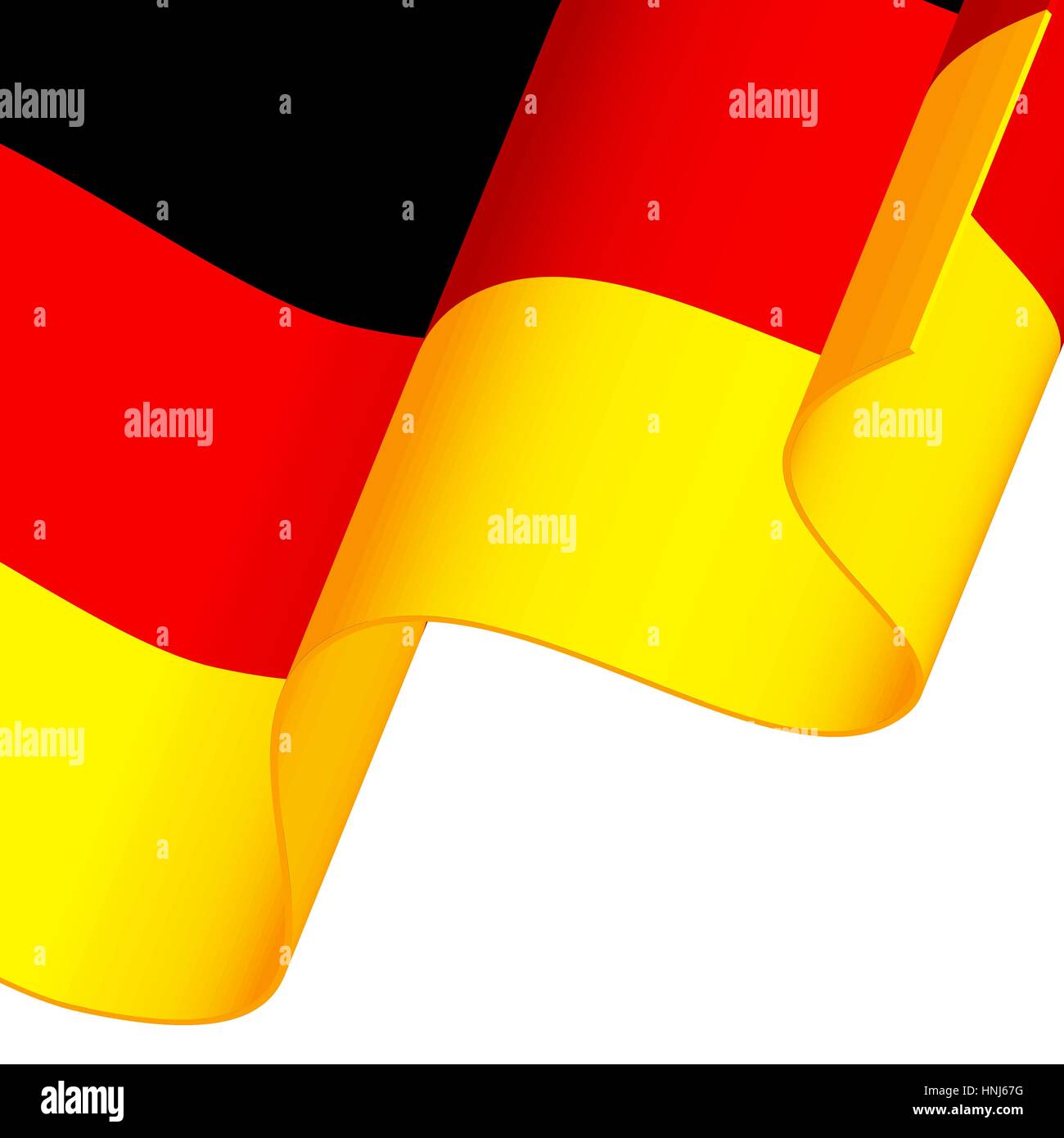 Waving Germany flag isolated on white background Stock Vector Image ...