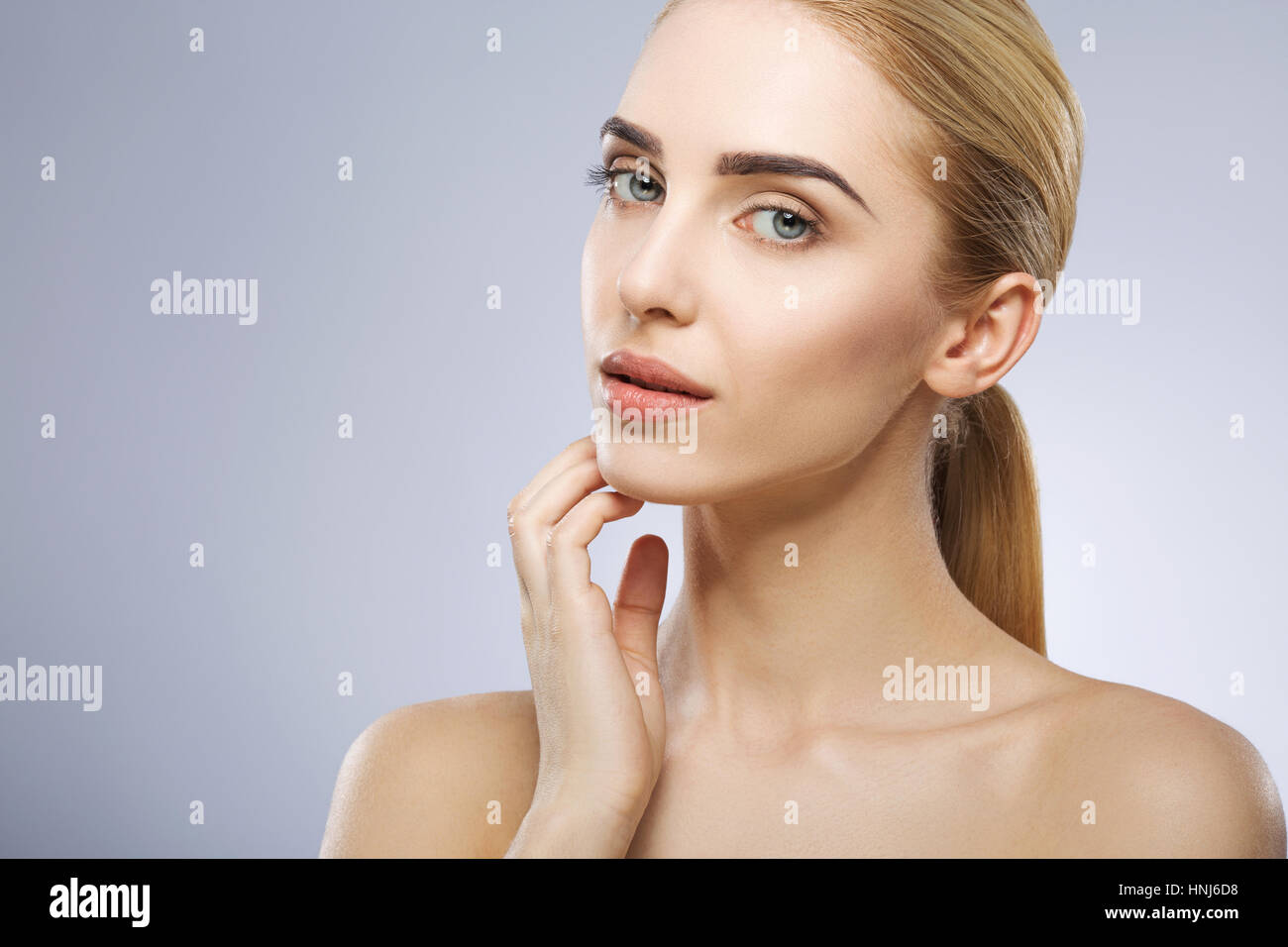 Make up model portrait Stock Photo - Alamy