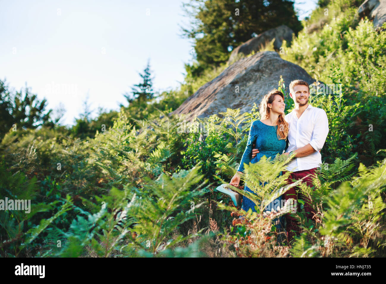 Rock kissing tree hi-res stock photography and images - Alamy