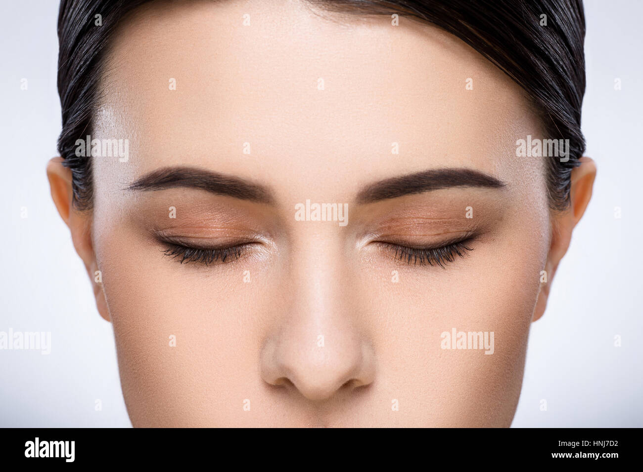 Close up portrait of eyebrows Stock Photo - Alamy