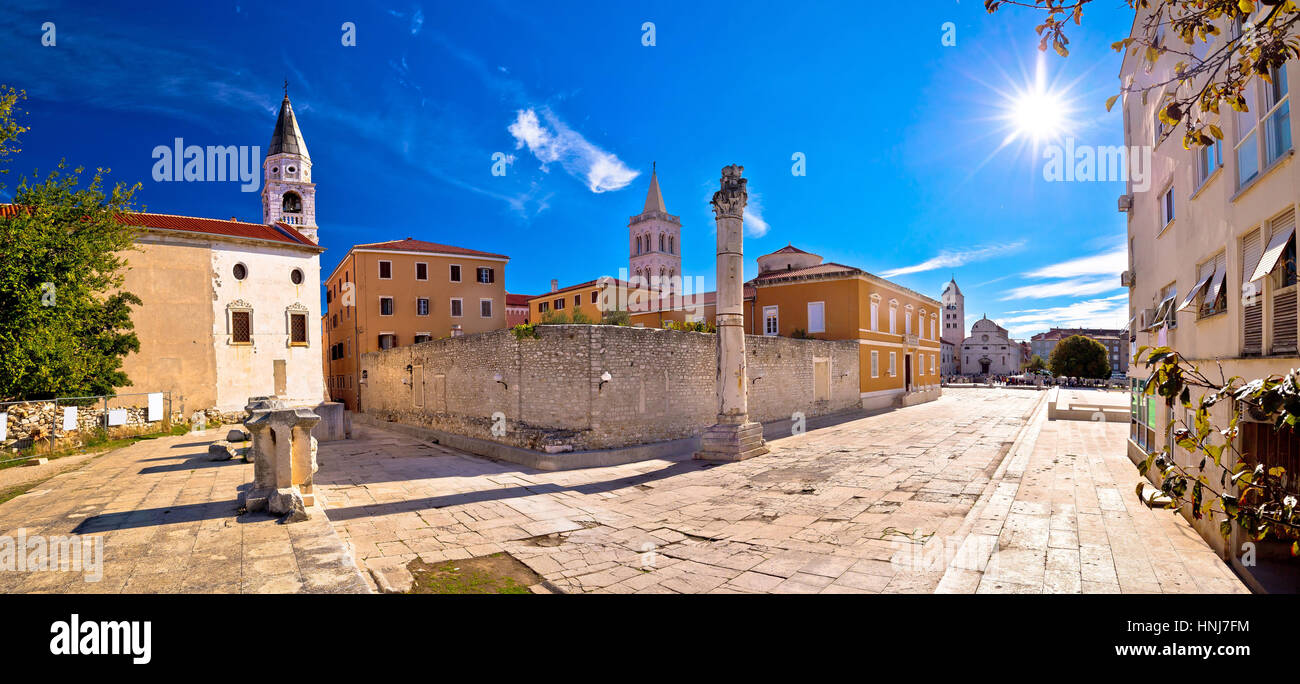 Ancient landmarks of Zadar view, Dalmatia, Croatia Stock Photo - Alamy