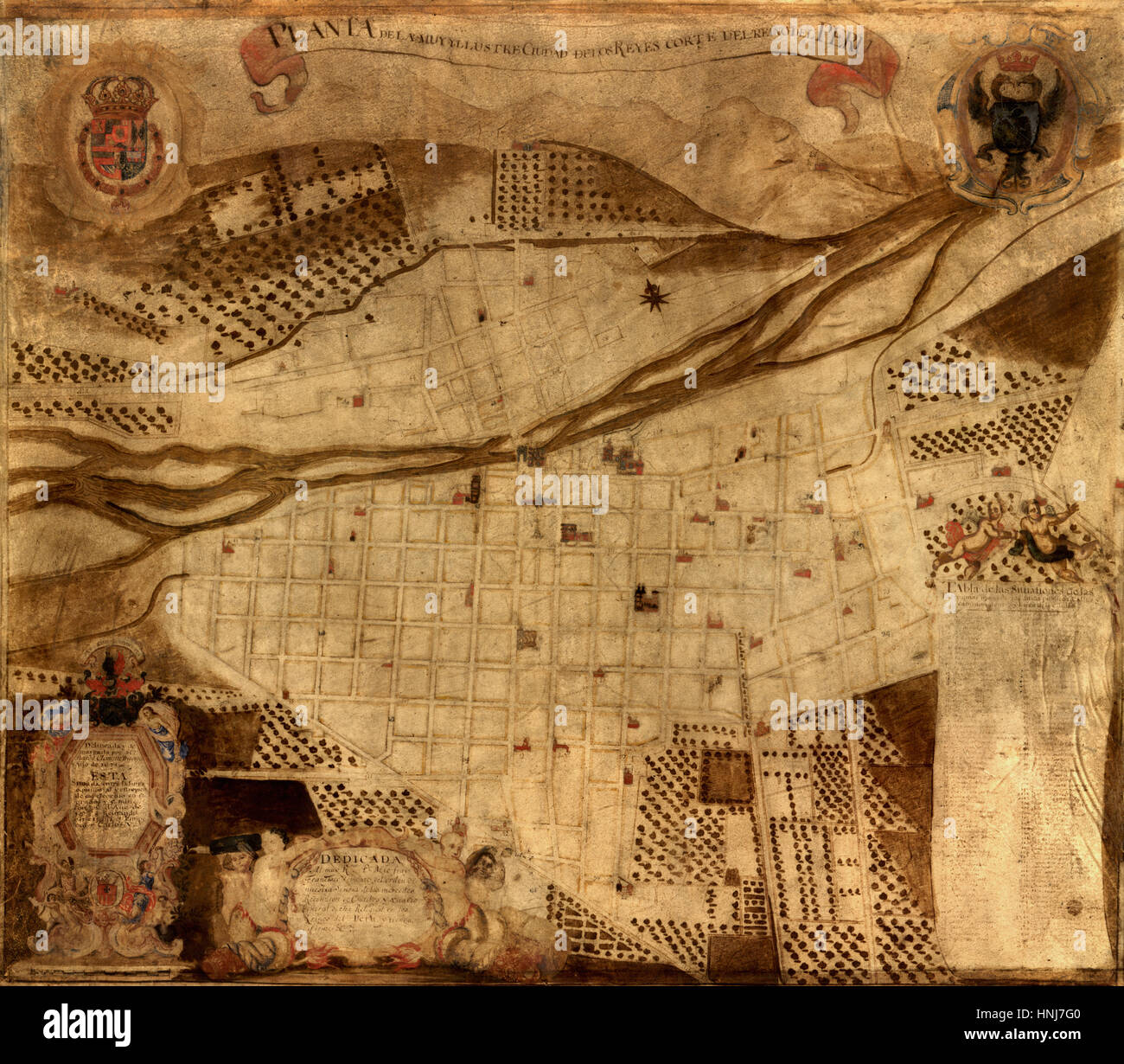 Map of lima hi-res stock photography and images - Alamy