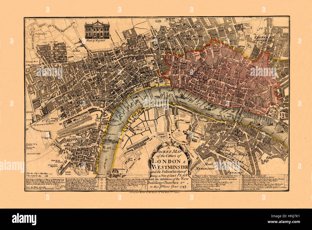 London historical map hi-res stock photography and images - Alamy