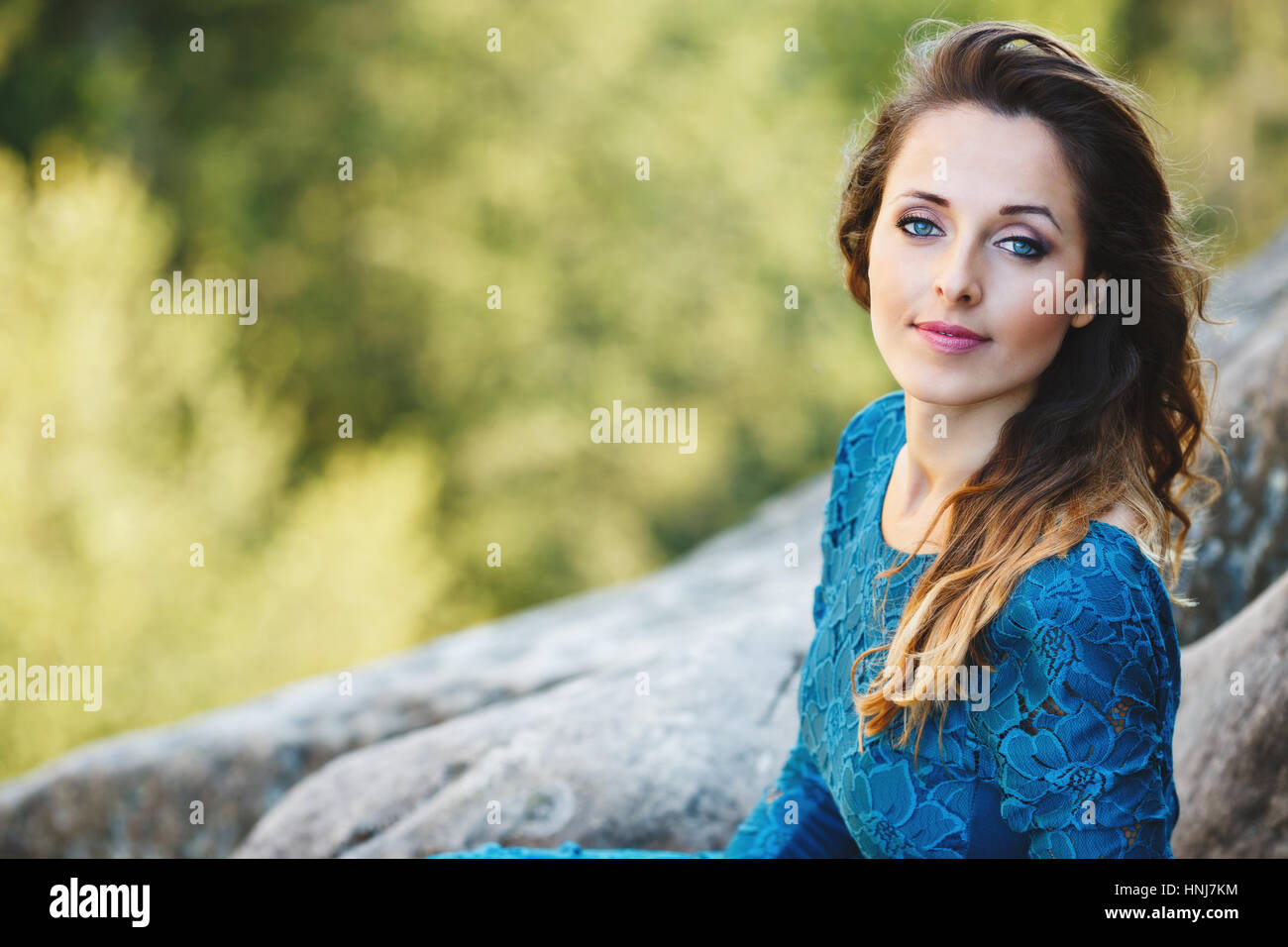 Nice smiling girl Stock Photo - Alamy