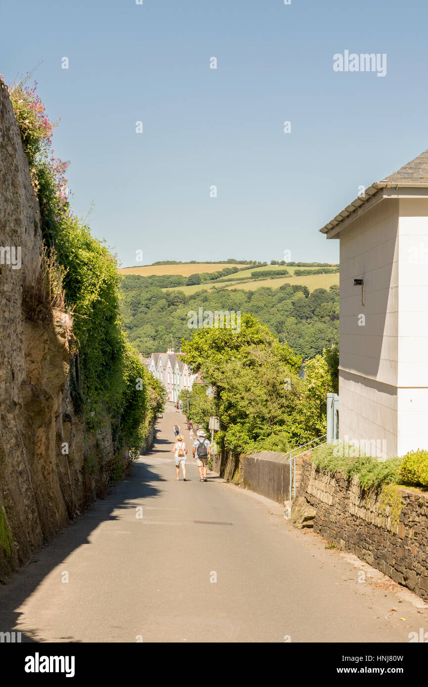 Part of the Esplanade, Fowey, Cornwall Stock Photo - Alamy