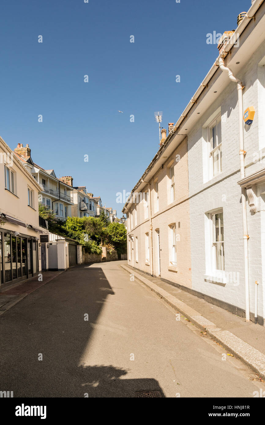 Part of the Esplanade, Fowey, Cornwall Stock Photo - Alamy