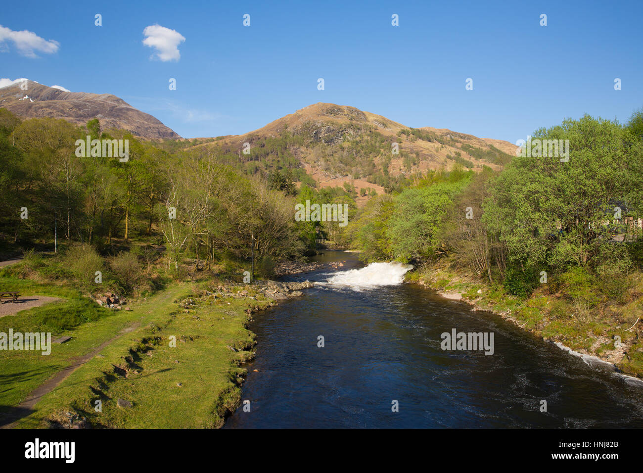 River Leven Kinlochmore near Kinlochleven Scotland UK in summer Stock ...