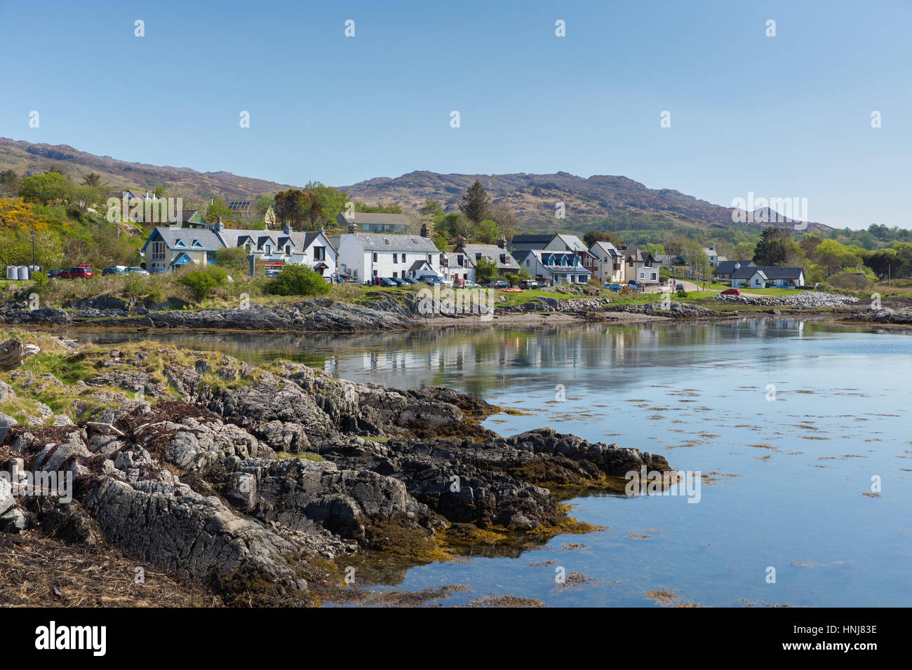 Arisaig Scotland uk south of Mallaig in Scottish Highlands a coastal ...