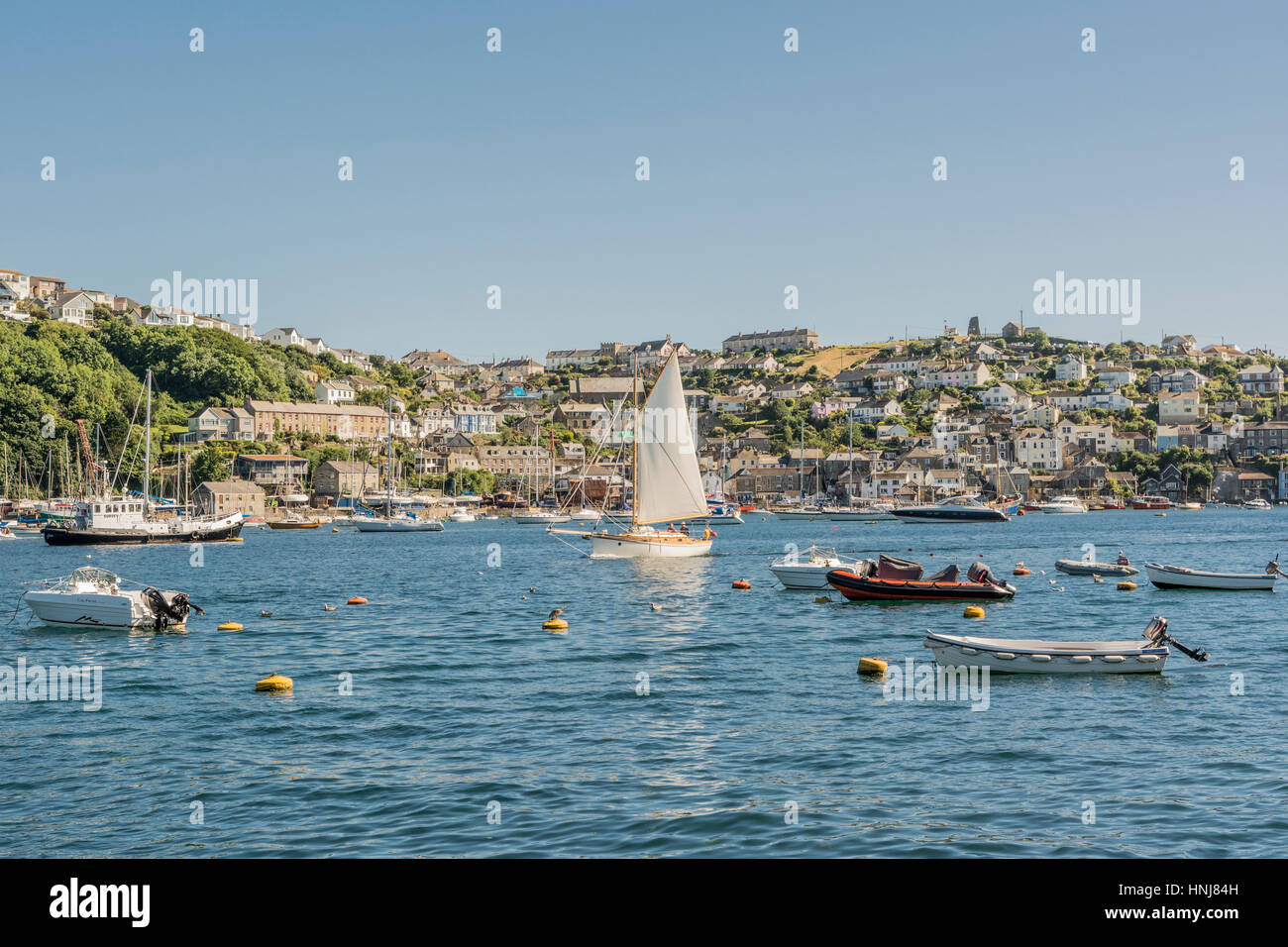 Polruan on the south coast of Cornwall, England Stock Photo - Alamy