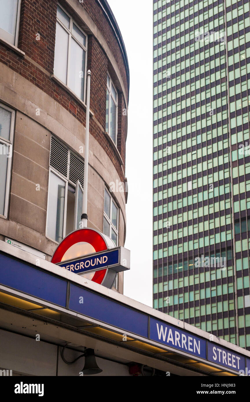 Warren street tube station hi-res stock photography and images - Alamy